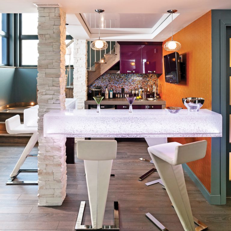 Coin-bar au sous-sol - Je Décore