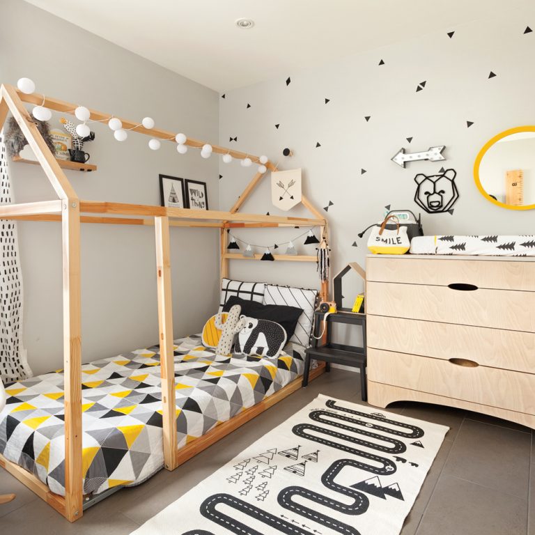 Lit-cabane pour la chambre de garçon - Je Décore