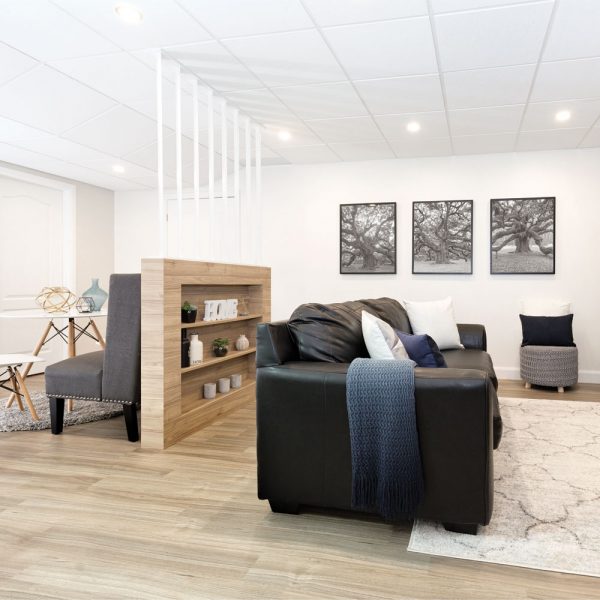 Un sous-sol tendance divisé de façon ingénieuse - Je Décore