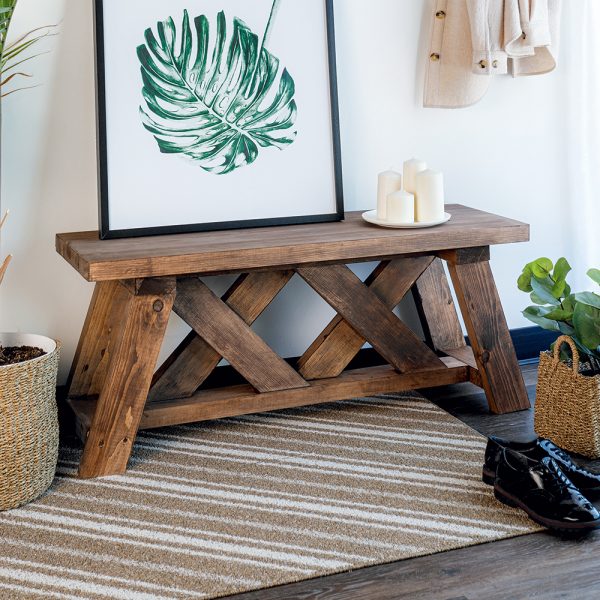 Construire un banc de style rustique chic - Je Décore