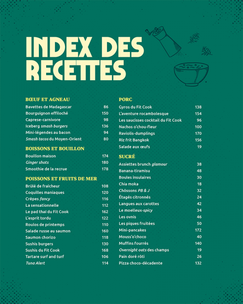 Le Fit Cook – Ç’a pas d’l’air, mais c’est santé! Tome 2 - 75 repas ...